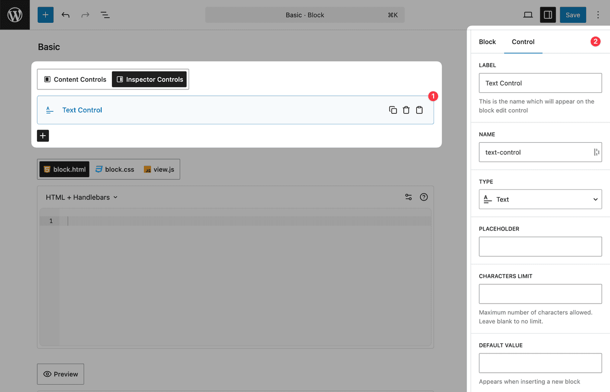 Controls | Lazy Blocks