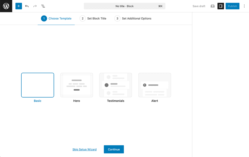 Create Block | Lazy Blocks