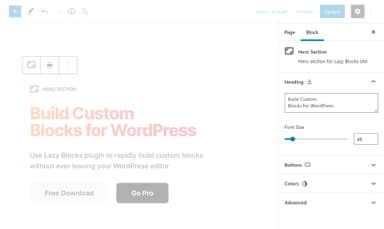 Custom Blocks Builder for WordPress Gutenberg | Lazy Blocks